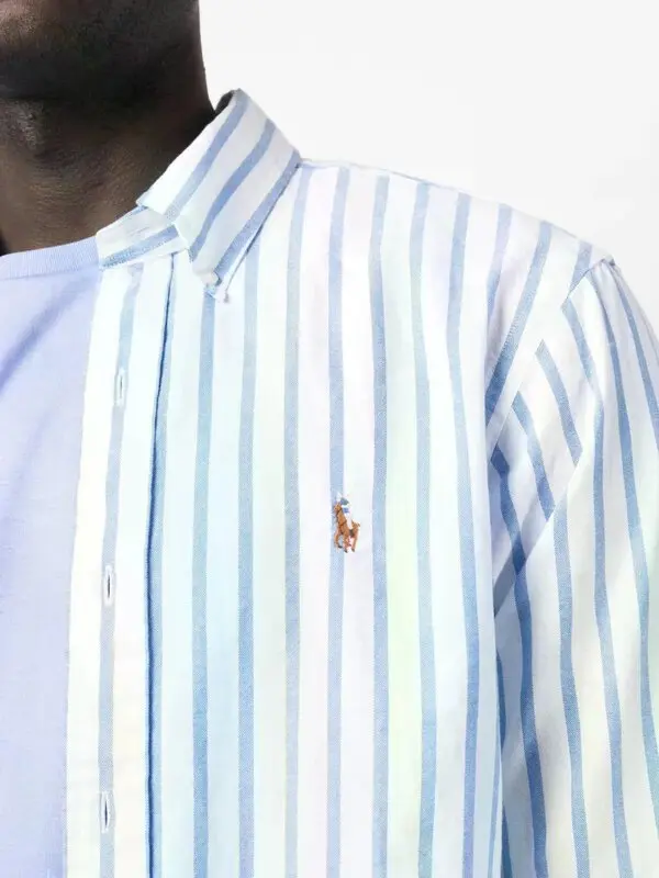 Polo Ralph Lauren Striped Long-sleeve Shirt - Blue