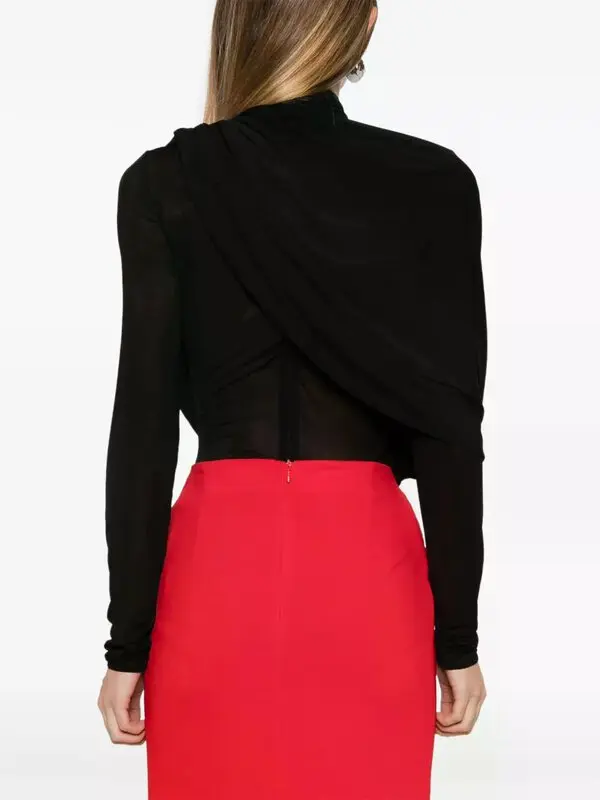 Magda Butrym Sheer Cape Bodysuit
