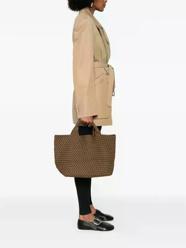 NAGHEDI Woven Tote Bag - Brown
