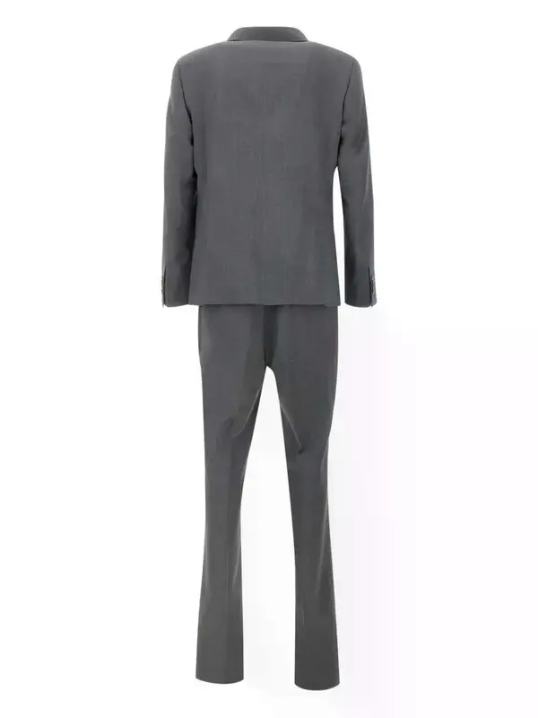 SANTANIELLO Mélange-effect Suit - Grey