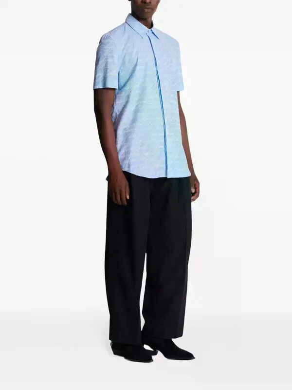 Balmain Jacquard Love Letter Print Shirt