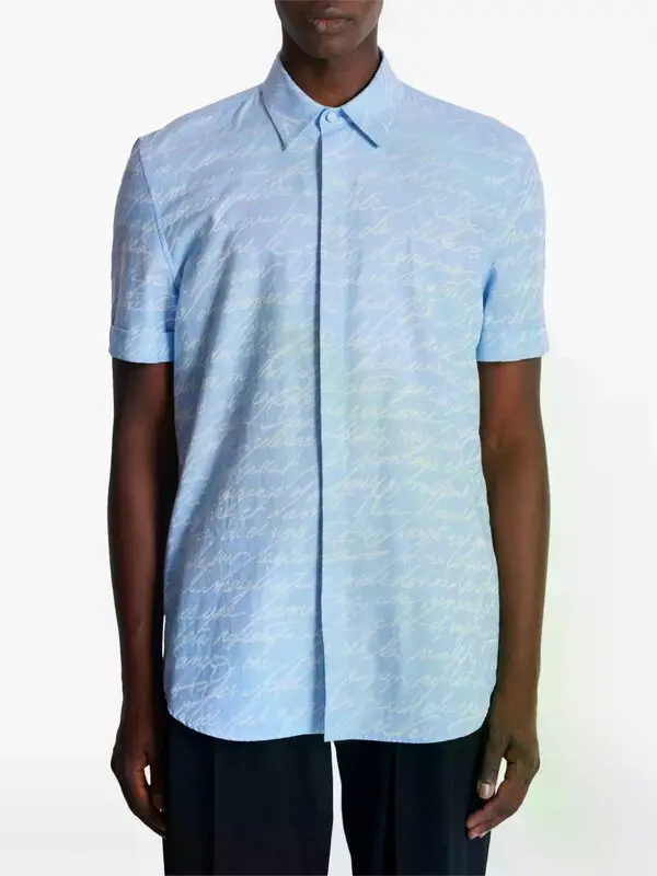 Balmain Jacquard Love Letter Print Shirt