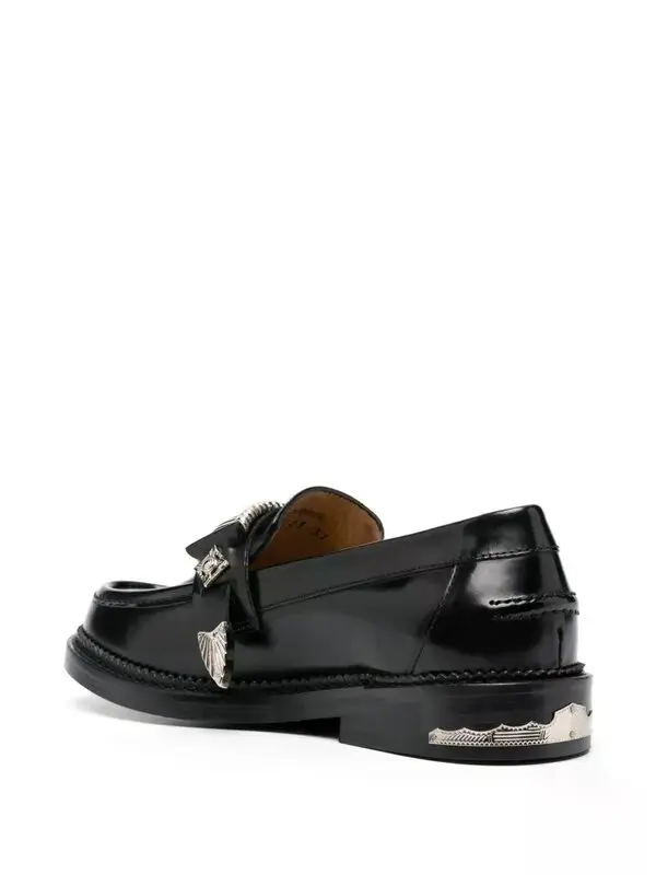 Toga Buckle-detail Leather Loafers