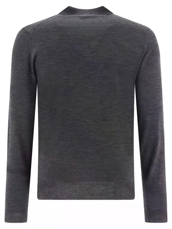 John Smedley Merino Wool Polo Shirt - Grey