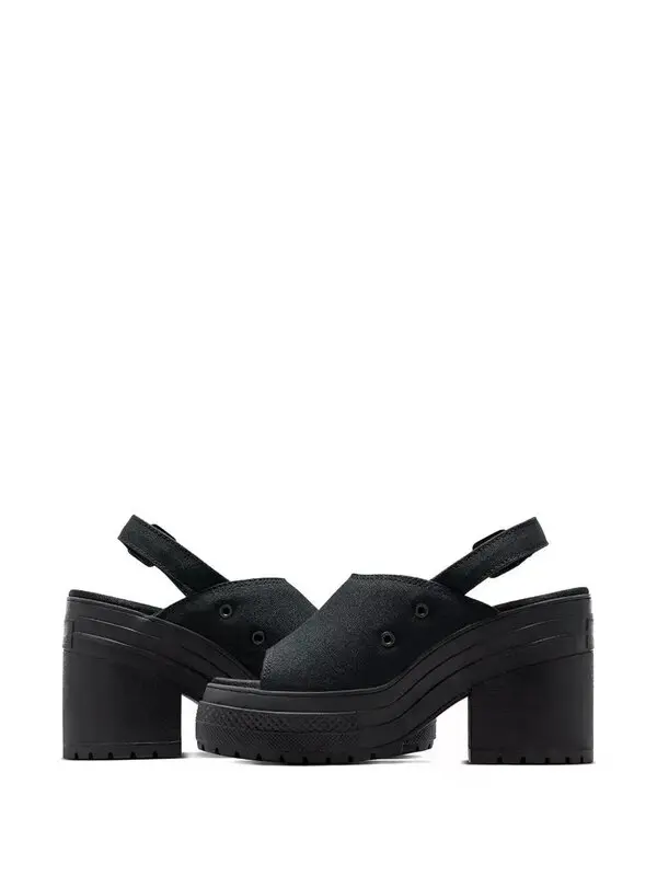 CONVERSE Chuck 70 De Luxe Slingback Heeled Sandals - Black