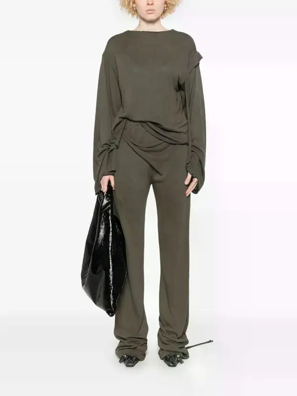 Ottolinger Deconstructed Wrap Design Trousers - Green