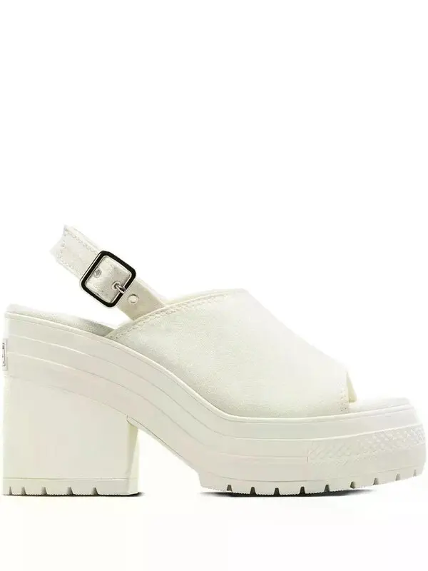 CONVERSE Chuck 70 De Luxe Slingback Heeled Sandals - White