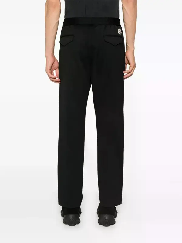 Moncler Logo-patch Drawstring Tapered Trousers