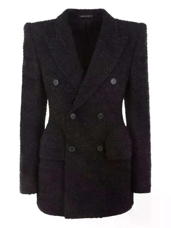 Balenciaga Hourglass Tweed Blazer