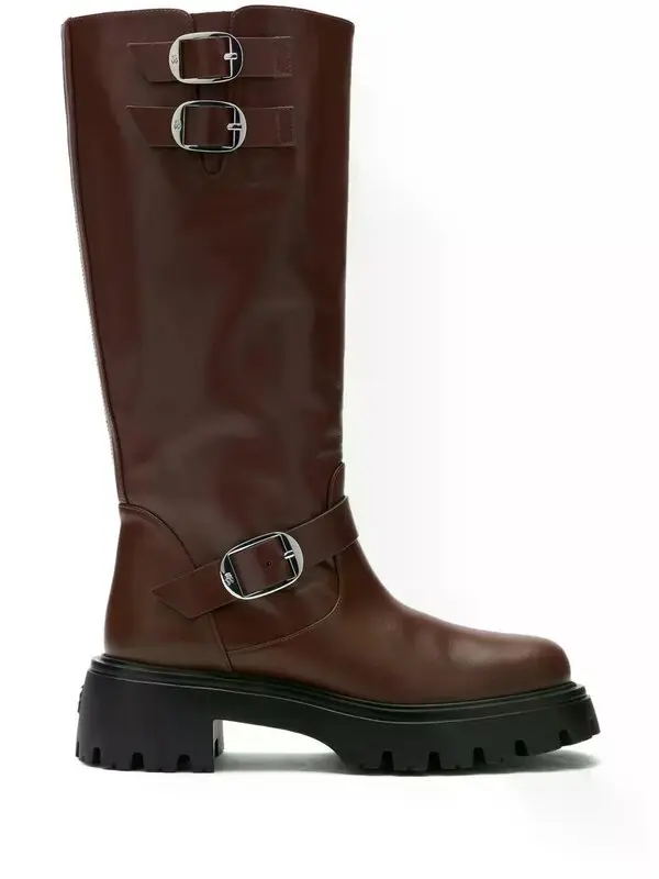 STUART WEITZMAN Emerson Moto Boots - Brown