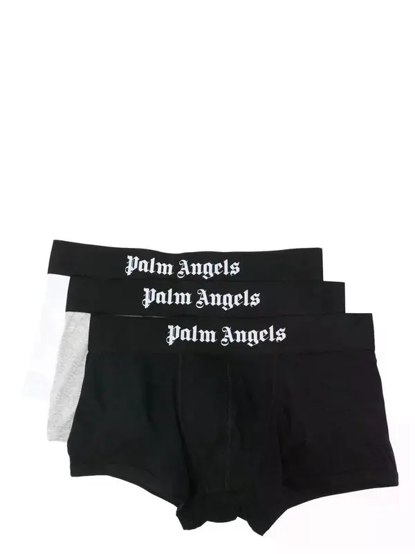 Palm Angels Tri-pack Logo-waistband Boxer Set