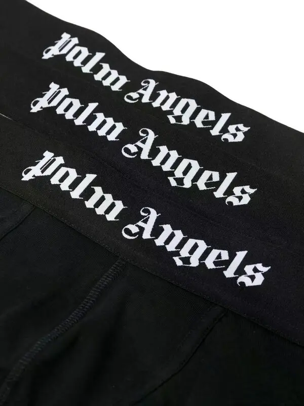 Palm Angels Tri-pack Logo-waistband Boxer Set