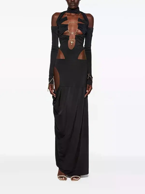 DI PETSA Stretch Dress With Chain Detail And Cut-outs