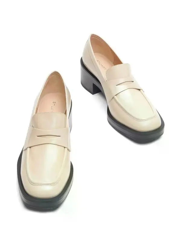 STUART WEITZMAN 40mm Kaia Loafers - Neutrals