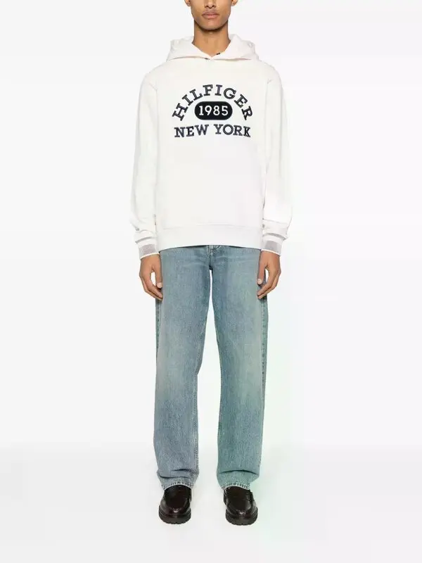 Tommy Hilfiger Embroidered-logo Cotton Hoodie