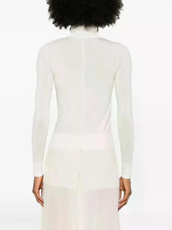Chloé Logo-embroidered Wool Roll Neck Jumper