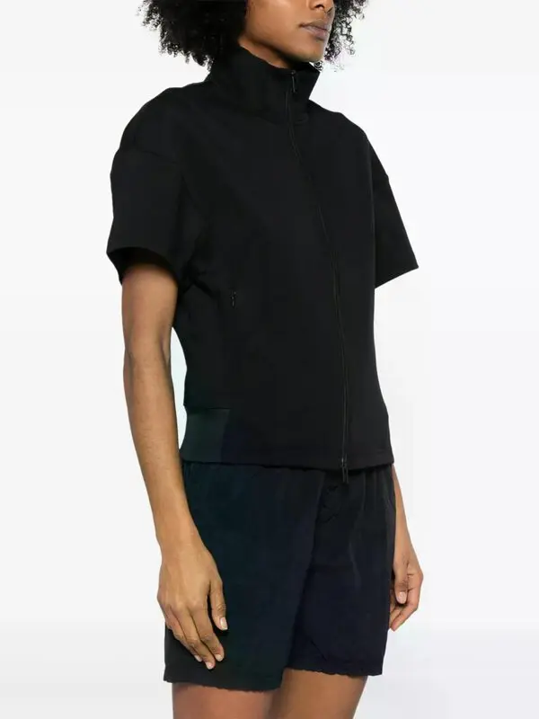 Y3 Technical Jersey Zip Up T-shirt