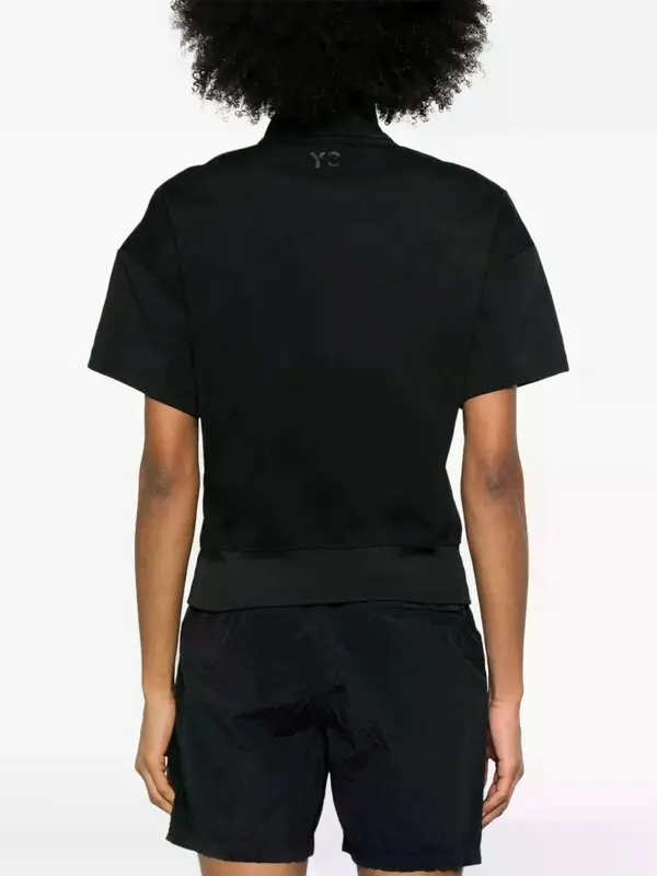 Y3 Technical Jersey Zip Up T-shirt