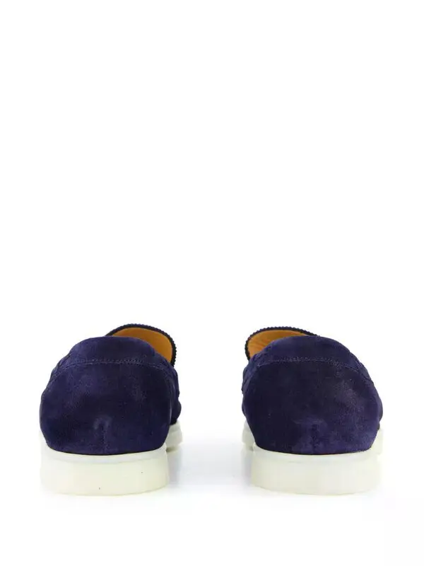 AURELIEN Yacht Suede Loafers - Blue