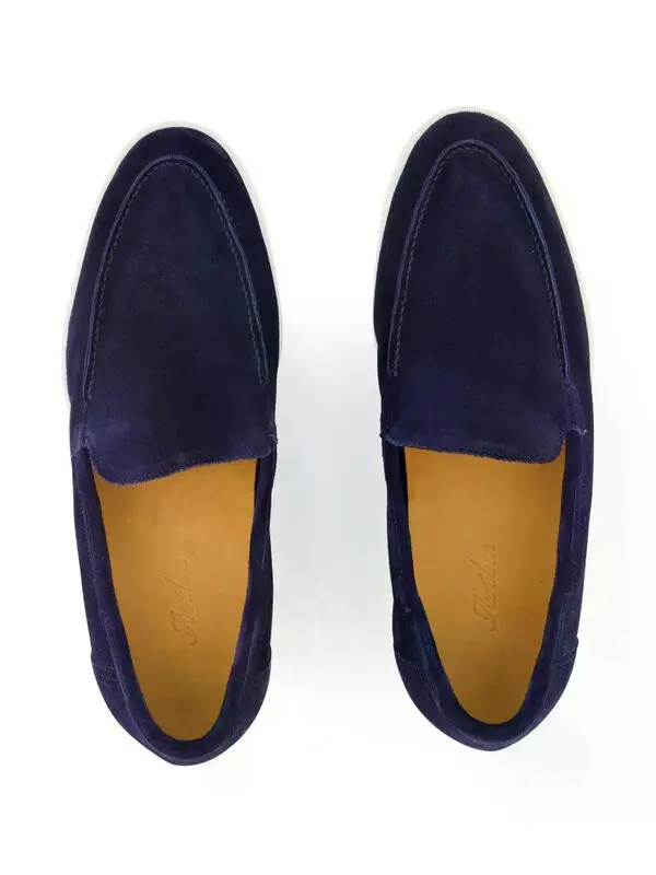 AURELIEN Yacht Suede Loafers - Blue