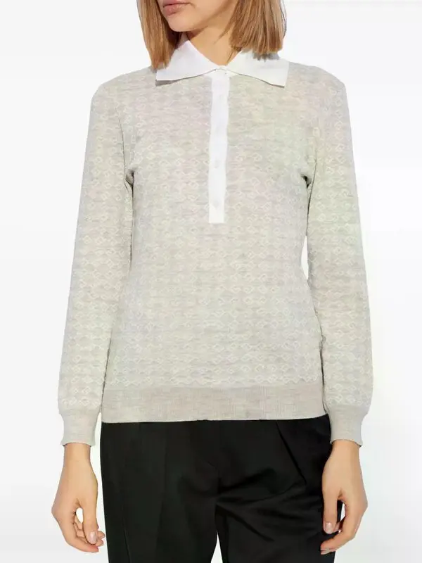 Givenchy Monogram Jacquard Polo Jumper
