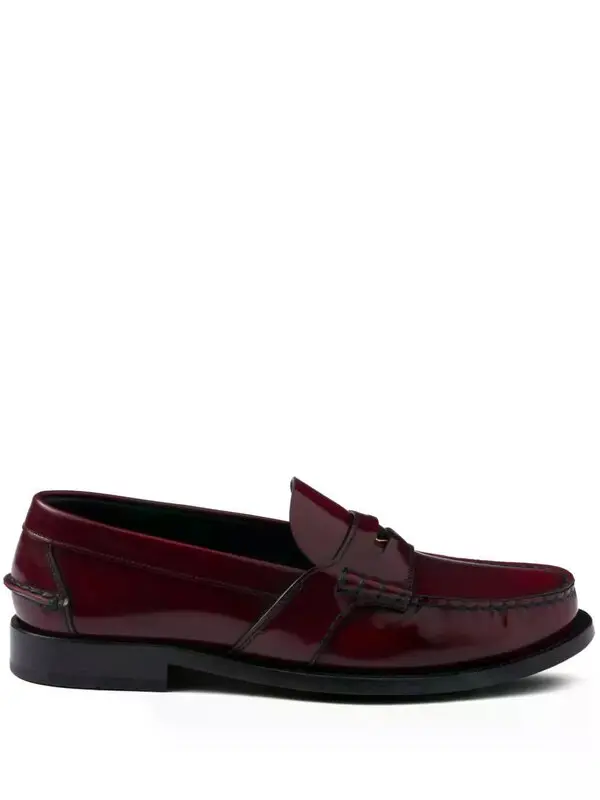 Prada Brushed Leather Loafers