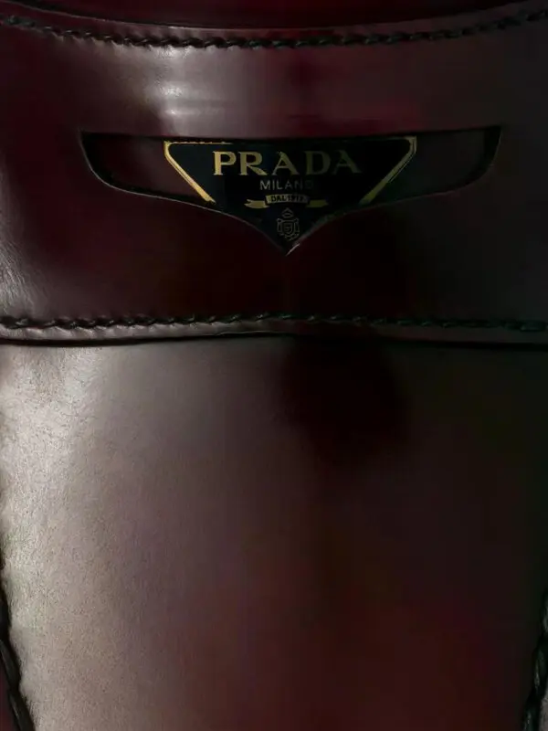 Prada Brushed Leather Loafers