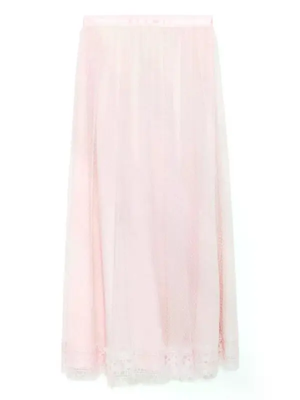 Shiatzy Chen Diamond Mesh Skirt - Pink