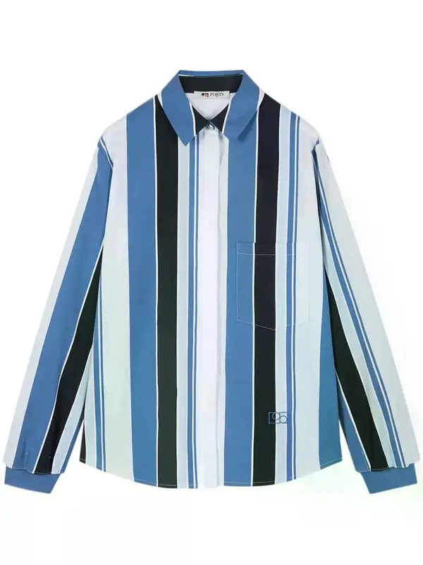 Ports 1961 Striped Shirt - Blue
