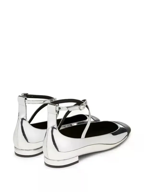 STUART WEITZMAN Ballerina Flats With Ankle Strap