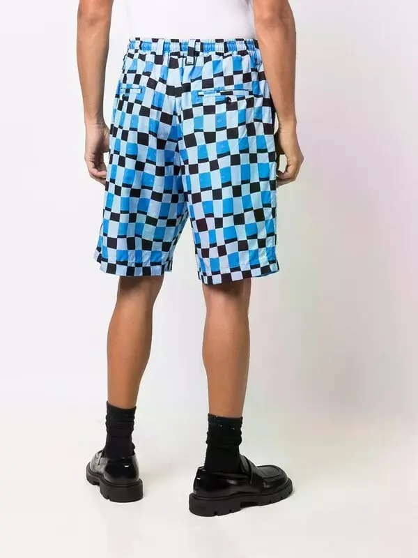 Marni Checked Knee-length Shorts
