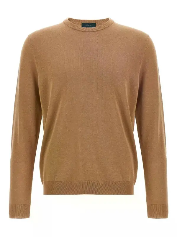 ZANONE Crew Neck Jumper - Brown
