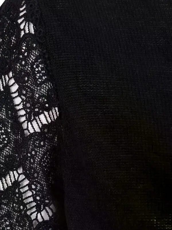 TWINSET Lace-sleeved Blouse