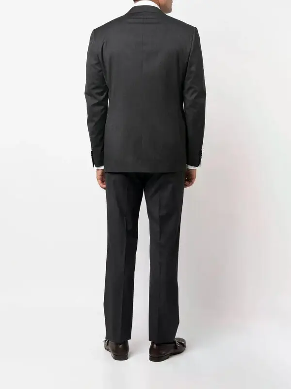 Corneliani Single-breasted Virgin-wool Suit - Grey