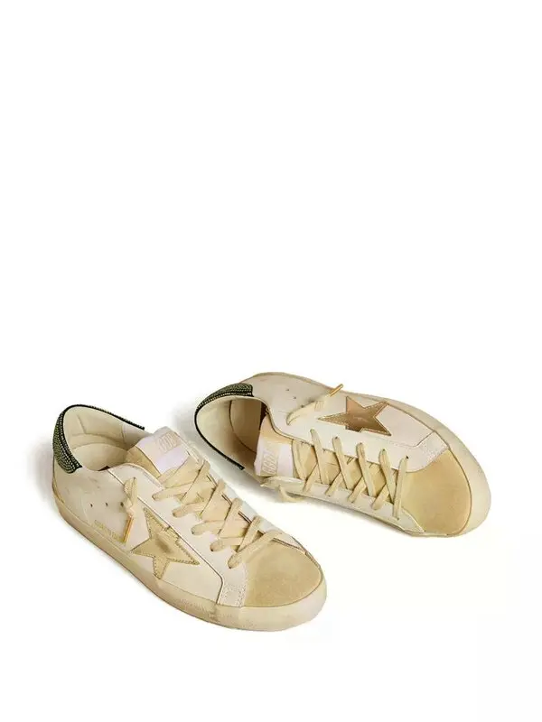GOLDEN GOOSE Super Star Sneakers With Swarovski Crystal Embellishment
