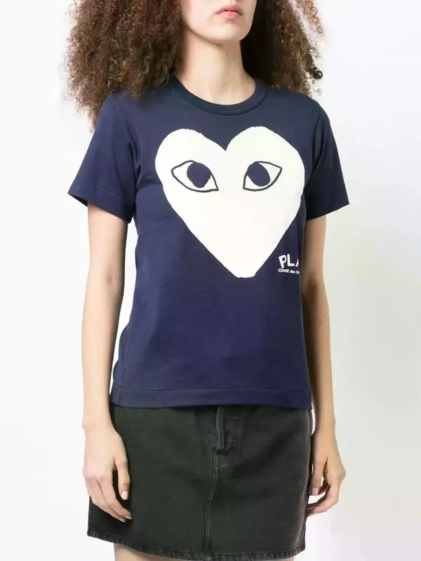 Play Comme Des Garcon Printed Crewneck T-shirt