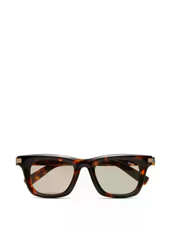 Zegna Tortoiseshell Cat-eye Sunglasses - Brown