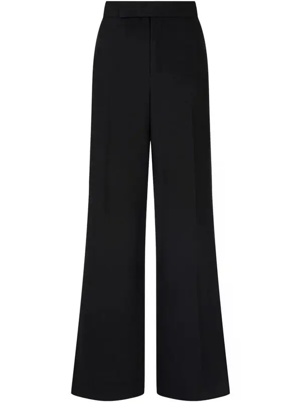 STUDIO TOMBOY Pressed-crease Palazzo Trousers - Black