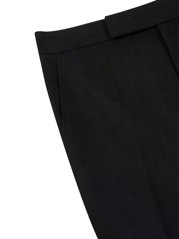 STUDIO TOMBOY Pressed-crease Palazzo Trousers - Black