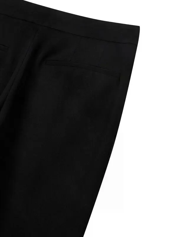 STUDIO TOMBOY Pressed-crease Palazzo Trousers - Black