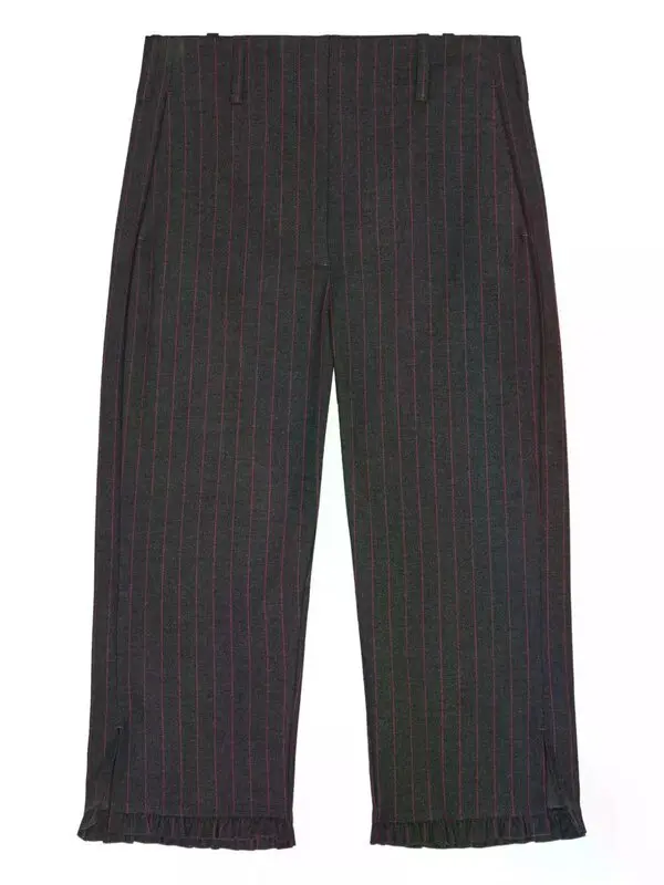GANNI Pinstriped Capri Trousers