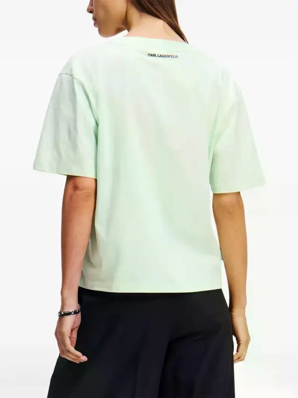 Karl Lagerfeld V-neck T-shirt - Green