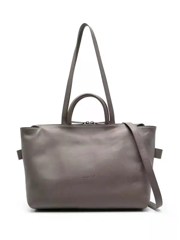 Marsèll 4 Dritta Logo-debossed Leather Tote Bag - Grey