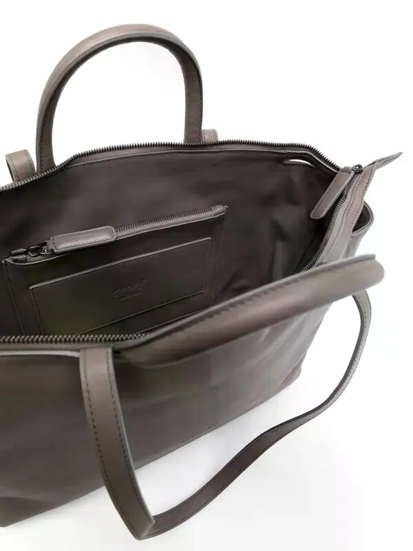 Marsèll 4 Dritta Logo-debossed Leather Tote Bag - Grey