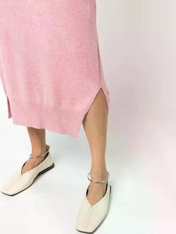BARRIE High-waisted Knit Midi Skirt