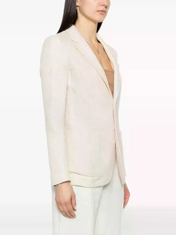 Ralph Lauren Hailey Basket-weave Blazer
