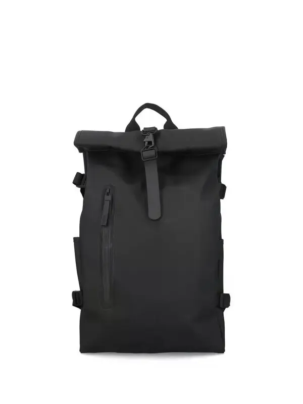 Rains Large Rolltop Backpack - Black