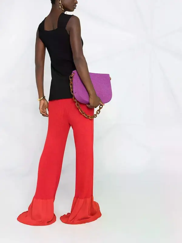 Stella McCartney Rib-knit Wide Leg Trousers