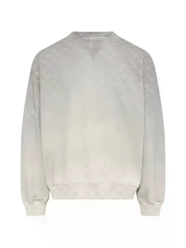 MARINE SERRE Moon Faded Fleece Oversized Sweatshirt