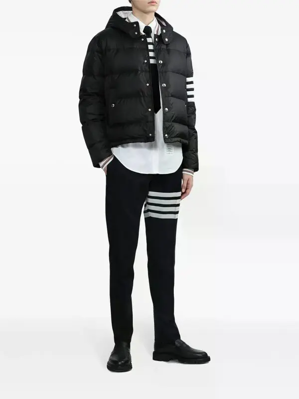 Thom Browne 4-bar Hooded Puffer Jacket